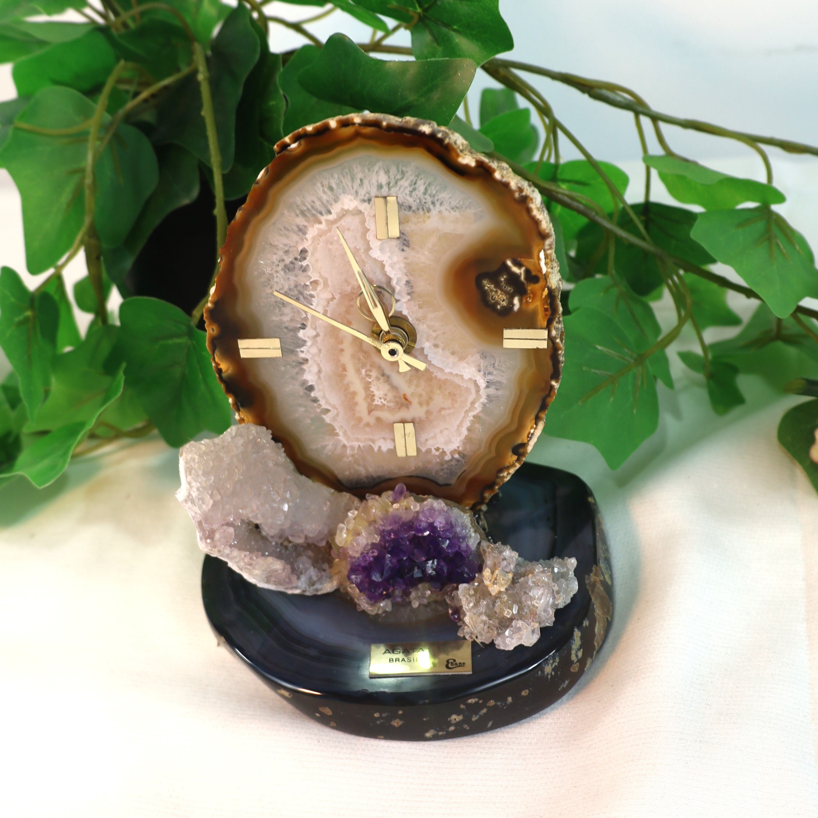 Agate Crystal Clock (Brown) – Susarts